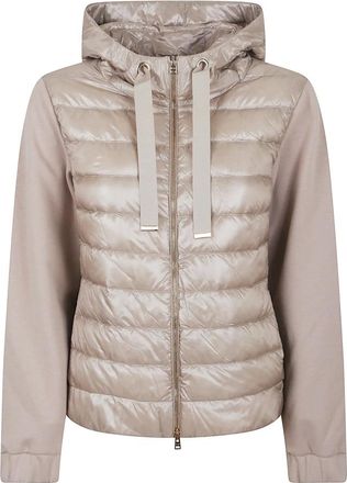 Herno Femme, Vestes, Beige, Taille: 32 FR SweaT-shirt Blanc L&eacute;ger Design Polyvalent