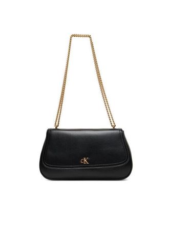 Calvin Klein Handtasche Ck Convertible Chain Medium Bag LV04F3171G Schwarz