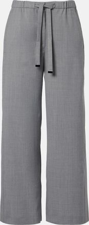 Max Mara Weite Hose Baia aus einem Wollgemisch