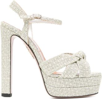 Aquazzura sandales Nina 130 mm - Argent