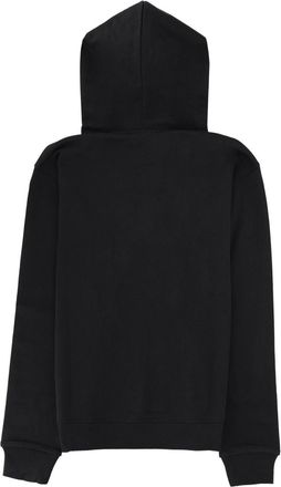 Versace Jeans Couture Logo Cotton Hooded Sweatshirt - Black