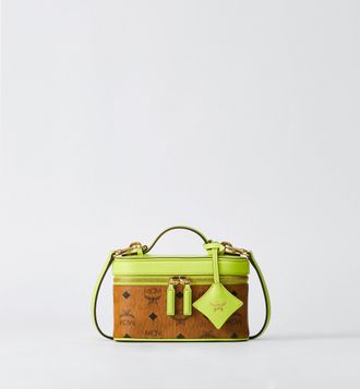 MCM Aren Vanity Case aus Visetos-Leder-Mix COGNAC VISETOS