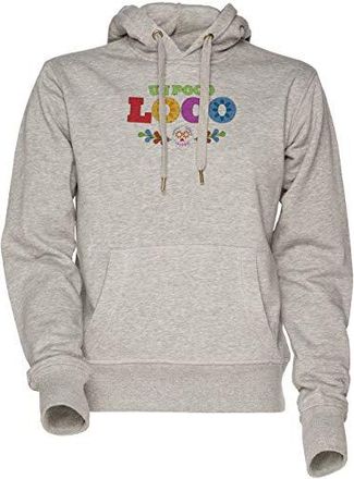 Vendax Vendax Un POCO Loco - Coco Unisexe Homme Femme Sweat &Agrave; Capuche Sweat-Shirt Gris Mens Womens Hoodie Sweatshirt Grey