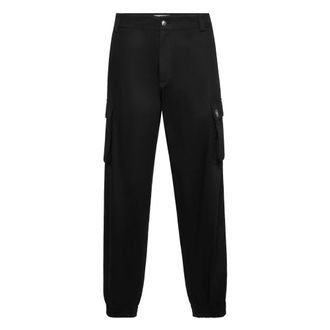 Philipp Plein Homme, Pantalons, Noir, Taille: M Pantalon Coupe Droite Cargo