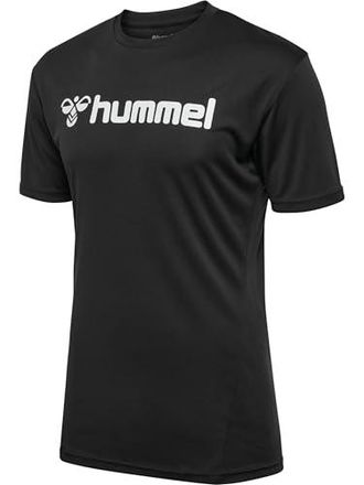 Hummel Hmllogo Jersey S/S Blouse, Noir, 3XL Homme