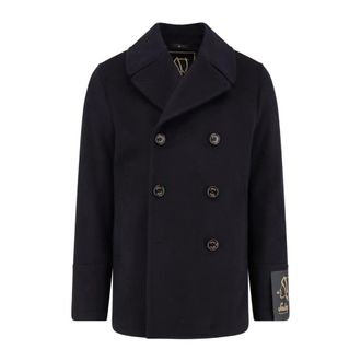 Sealup Wollmischung Mantel - - Coats - Herren - Blau - L
