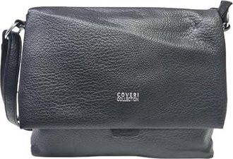 Coveri Collection Sac &agrave; bandouli&egrave;re pour femme, 3 compartiments, fermeture avec rabat et fermeture &eacute;clair, dimensions : 29 x 22 x 5 cm, article 5015 - 3 produit origina