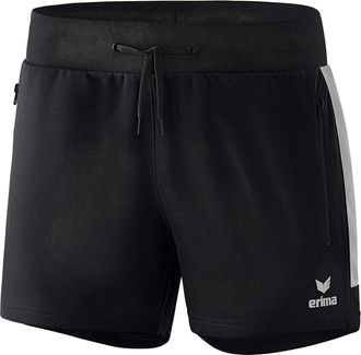 Erima Damen Squad Kurze Trainingsshort (1152005), schwarz/Silver Grey, 42