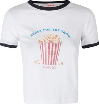 Fiorucci Femme, Tops, Blanc, Taille: 38 FR T-Chemises