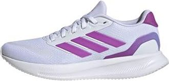 adidas Runfalcon 5 Running Shoes Chaussures de Course Femme, FTWR White Purple Burst Semi Blue Burst, 42 2/3 EU