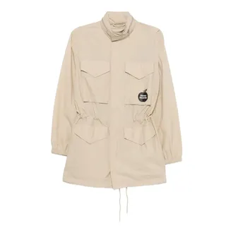 Kenzo Femme, Vestes, Beige, Taille: 40 FR Parka &agrave; logo Sounds