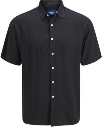 Jack & Jones SS Jorjoshua T-Shirt en Viscose, Noir, M Hommes