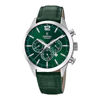 Festina unisex, Accessoires, Vert, Taille: ONE Size Timeless Chronograph