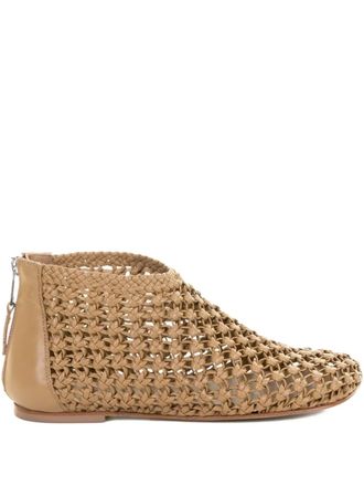 Elena Iachi bottes en cuir - Marron