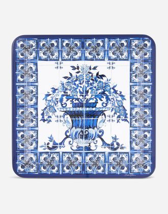 Dolce & Gabbana Wooden Tray Large - Quadratisch Mehrfarbig Onesize