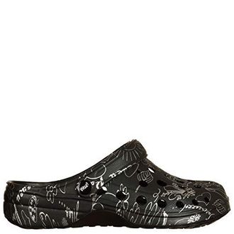 Woz? Sabot Cheese Caoutchouc Eva. Bracelet réversible Femme Picasso noir, Noir et argent, 39 EU