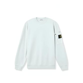 Stone Island Homme, Sweatshirts et sweats &agrave; capuche, Bleu, Taille: XL SweaT-shirt ras du cou avec poche de saison