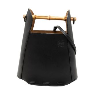 Loewe Pre-owned Leather Bucket Bag - - Pre-owned - Damen - Schwarzk - ONE SIZE