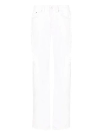 Paris Georgia jean droit à bords francs - Blanc