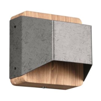 Trio Applique Led murale int&eacute;rieure bois et m&eacute;tal Arino