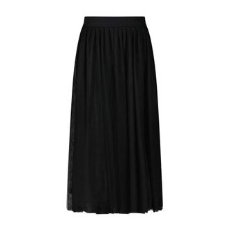 Fabiana Filippi T&uuml;ll-Midi-Rock - - Skirts - Damen - Schwarzk - S
