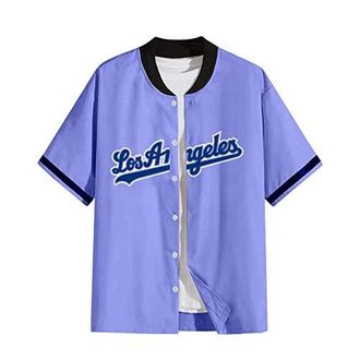 Generic Chemises Hommes - New Mens Loose Baseball Collar Button Front Shirt Plus Size Fashion Casual Shirt Jacket T-Shirts Pas Cher Marque