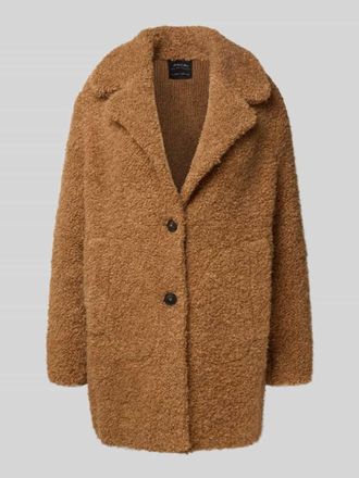 Marc Cain Loose Fit Teddy-Mantel mit Alpaka-Anteil