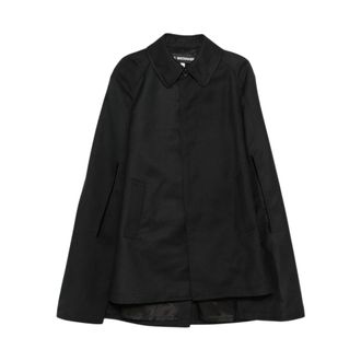 Junya Watanabe Pinstripe Woll Cape Jacke - - Jackets - Damen - Schwarzk - L