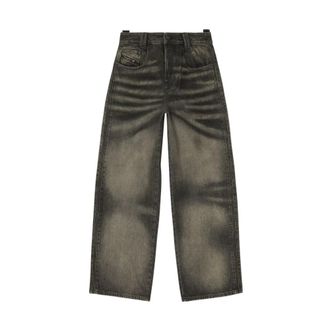 Diesel Relaxed Jeans High Waist 1982 D-Hakou - - Trousers - Herren - Schwarzk - W30