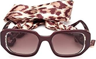 Guess Guess Lunettes Femme, Shiny Bordeaux, 53/21/140