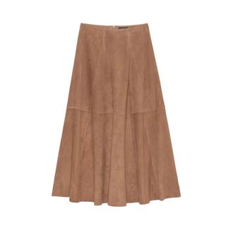 Arma Femme, Jupes, Brun, Taille: 42 FR Eleni Panelled Midi Skirt