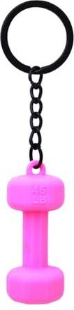 Generic Anneau de cl&eacute; &agrave; barre, porte-cl&eacute;s dhalt&eacute;rophilie, anneau de cl&eacute; de fitness, porte-cl&eacute;s de gymnastique, porte-cl&eacute;s avec halt&egrave;res, porte-cl&eacute; pour femme 
