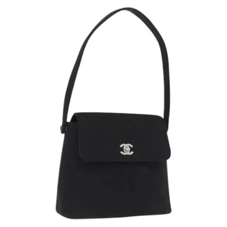 Chanel Pre-owned Cotton Hand Bag - - Pre-owned - Damen - Schwarzk - ONE SIZE