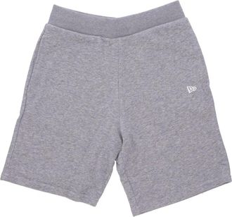 New Era Essential Heather Grey/White Tracksuit Shorts - - Shorts - Herren - Grau - XS