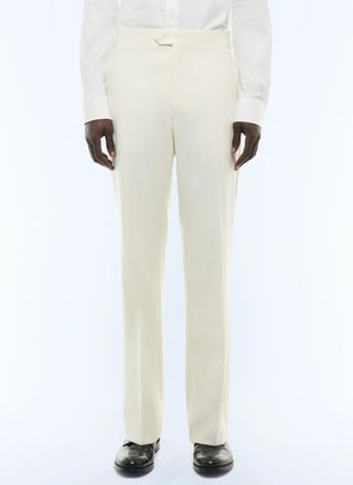 Fursac Pantalon smoking large en laine vierge - Taille 38 - Homme