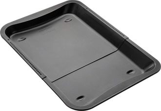 Zenker Black Metallic Ausziehbares Ofenblech - Antihaftbeschichtetes, anpassbares Backblech f&uuml;r vielf&auml;ltige Backprojekte, 34,5-52 x 33 cm