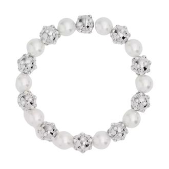 Marc Jacobs Femme, Accessoires, Gris, Taille: ONE Size Collier &agrave; d&eacute;claration Dot en perles