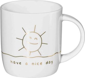 ASA [A] Henkelbecher, Have a Nice Day, D. 8,7 cm, H. 9,4 cm, 0,35 l