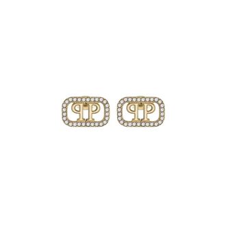 Philipp Plein Lettering Kristall Ohrringe - - Accessories - Damen - Gelb - ONE SIZE