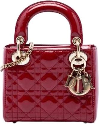 Dior Pre-owned Lady Dior - Femme - Pre-owned - Rouge - Taille: ONE Size