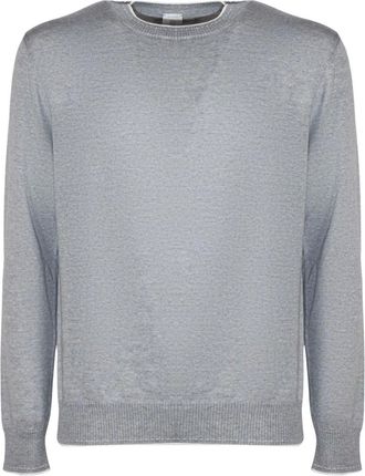 Eleventy Homme, Pulls, Gris, Taille: S Pulls &agrave; col rond