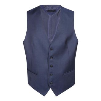 Tagliatore I5015 Marineblaue Weste - - Suits - Herren - Blau - M