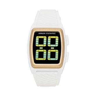 A|X Armani Exchange Uhr Armani Exchange Kelvin AX2968 Wei&szlig;