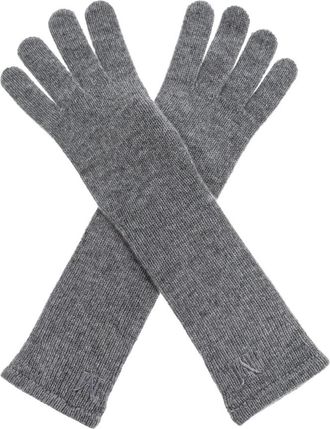 Max Mara Femme, Accessoires, Gris, Taille: ONE Size Longs gants Mmjock
