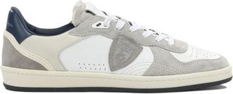 Philippe Model Low-Top Sneaker - Low-Top Leather Sneakers With Suede Accents - Gr. 40 (EU) - in Grau - f&uuml;r Damen