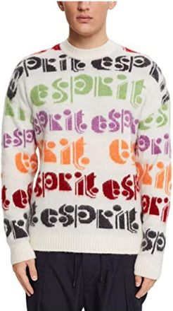 Esprit Herren 102EE2I315 Pullover, 110/OFF White, S