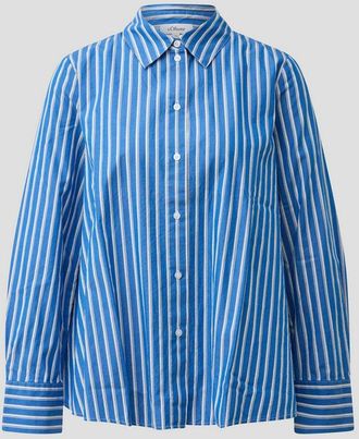 s.Oliver Langarmbluse Bluse Ausgestellte Hemdbluse im Mustermix