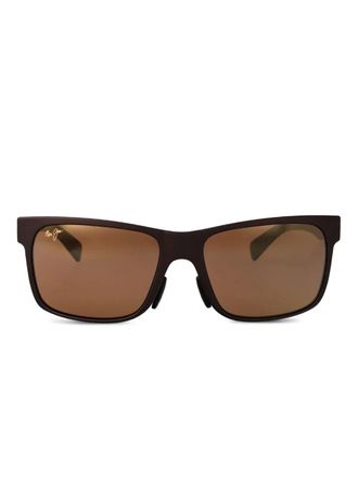Maui Jim lunettes de soleil à monture rectangulaire - Noir