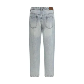 Brunello Cucinelli Womens Blue Cotton Straight-Leg Jeans Clothing