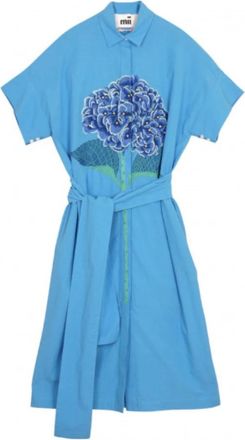 Mii Femme, Robes, Bleu, Taille: 42 FR Gordes Dress